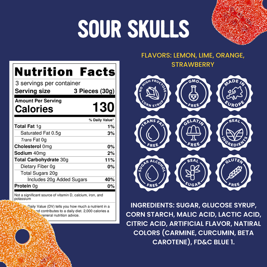 Sour Skulls - 5 Bags – Saturday Sweets